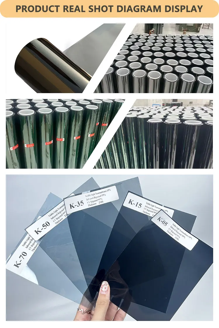 High Heat Rejection 15% Vlt Nano Ceramic 2mil Ir Car Window Film - Buy ...