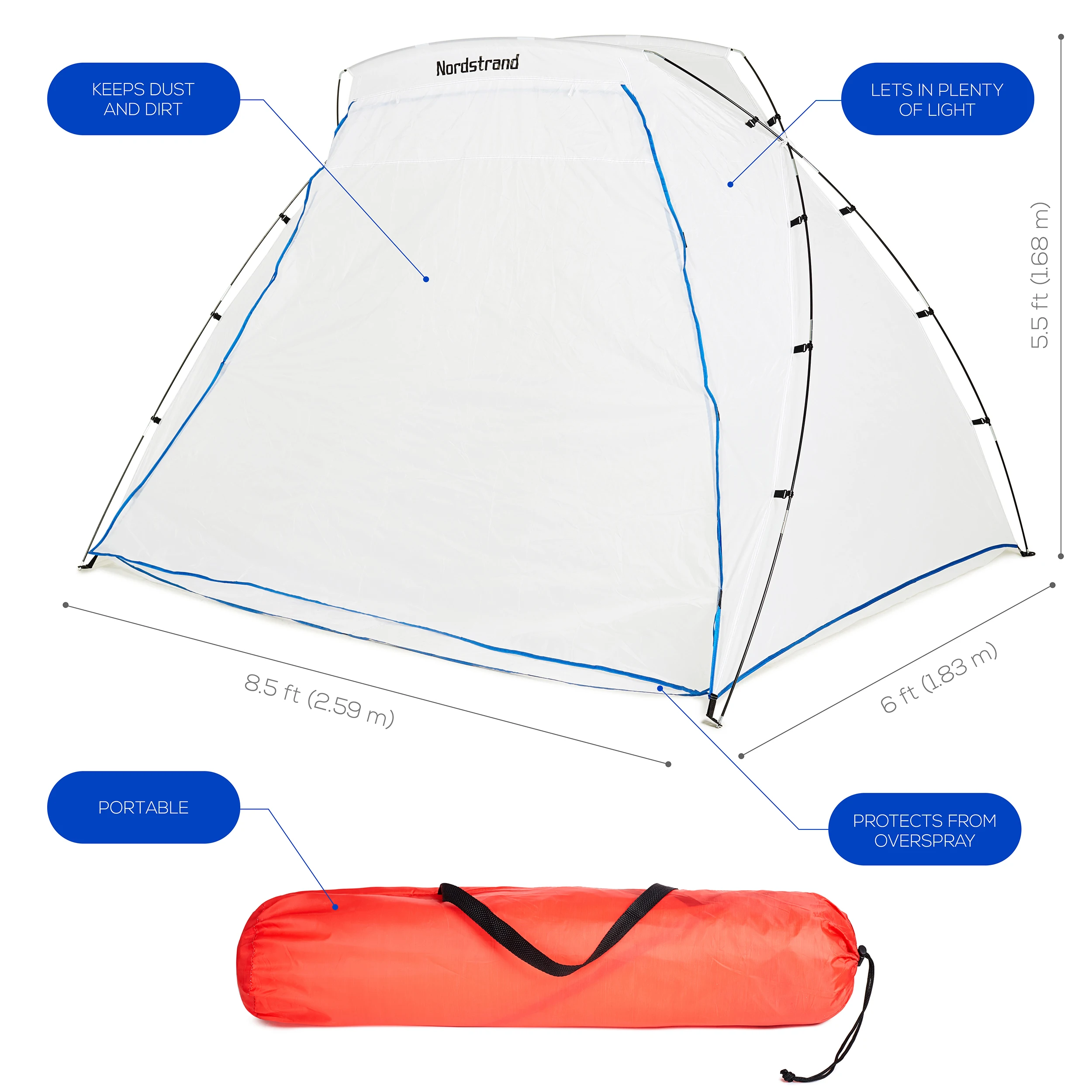 Customized Outdoor Paint Tents - Portable Spray Booths
