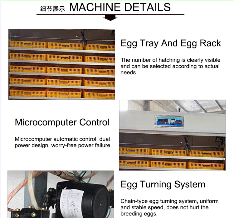 Poultry Incubator and Hatchery Inqubator Egg Incubator Automatic1000 ...