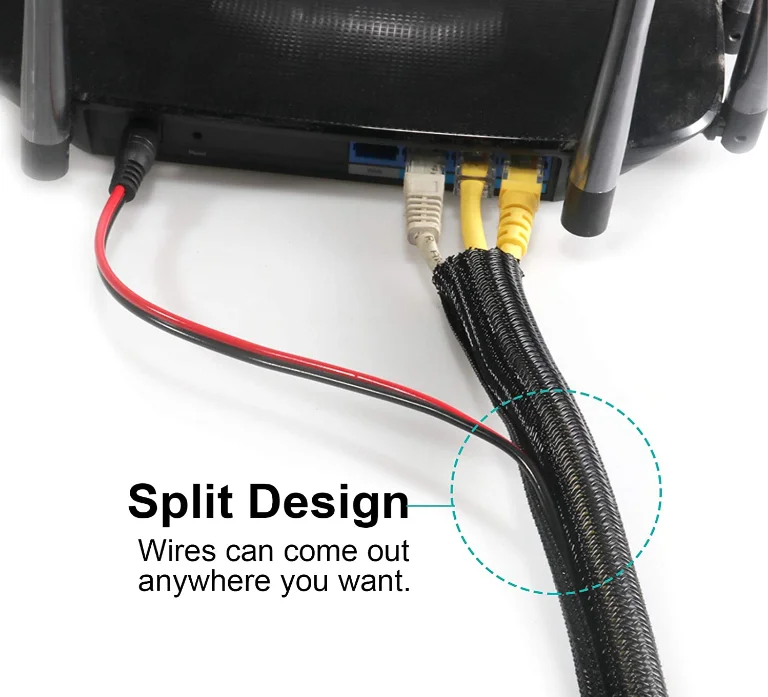 Mesh Braided Cable Management - Durable & Flexible Solutions