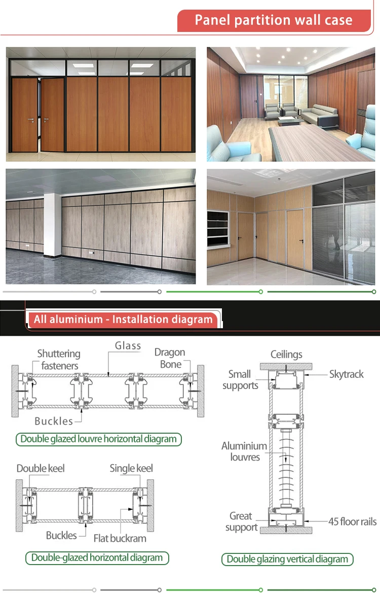 Modern Design Tempered Glazed Floor To Ceiling Aluminium Glass ...
