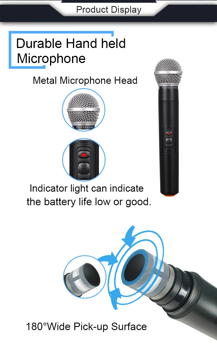 New Design Professional Wireless Microphone Uhf With Great Price ...
