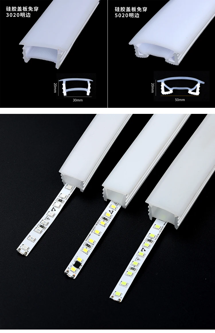 Custom Neon Silicone Tube 20x10mm Silicone Two-color Sleeve Lamp ...