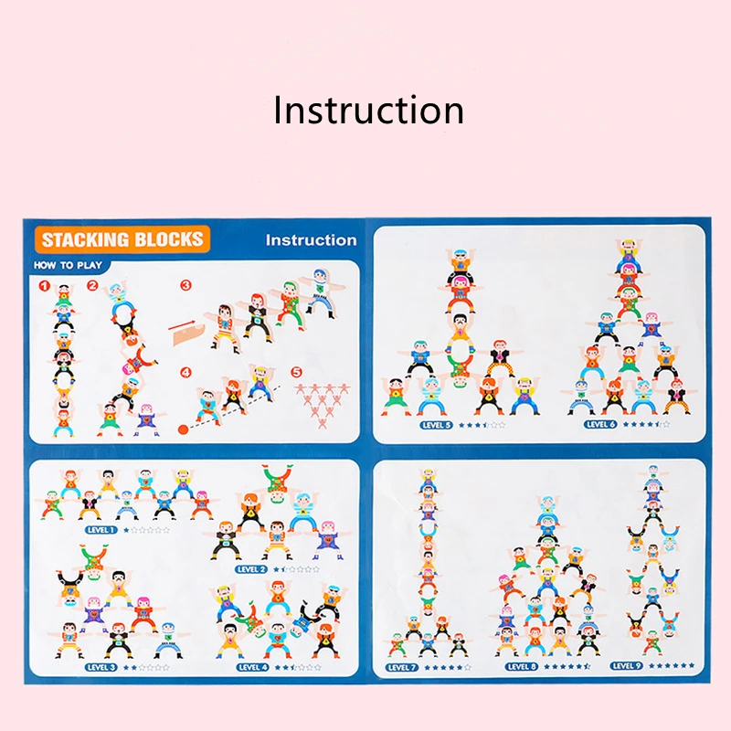 Hot Sale Plastic Stacking Block 3D DIY Building Blocks Balancing Game ...