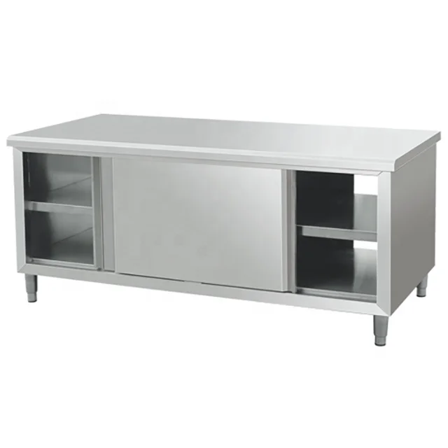 Customized Commercial Kitchen Stainless Steel Cabinet Double Side Door ...