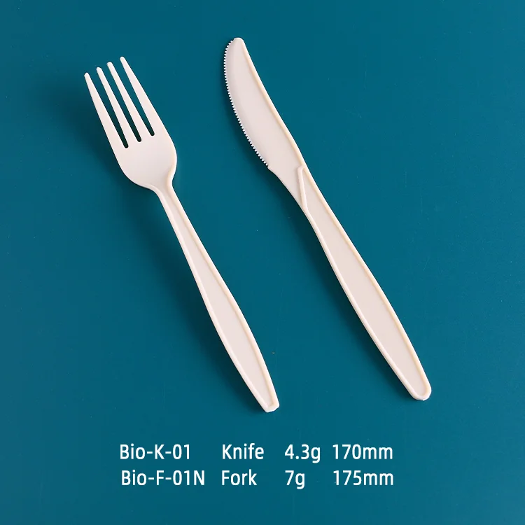Heavy Duty Disposable Spoon Fork Cutlery Biodegradable Disposable ...