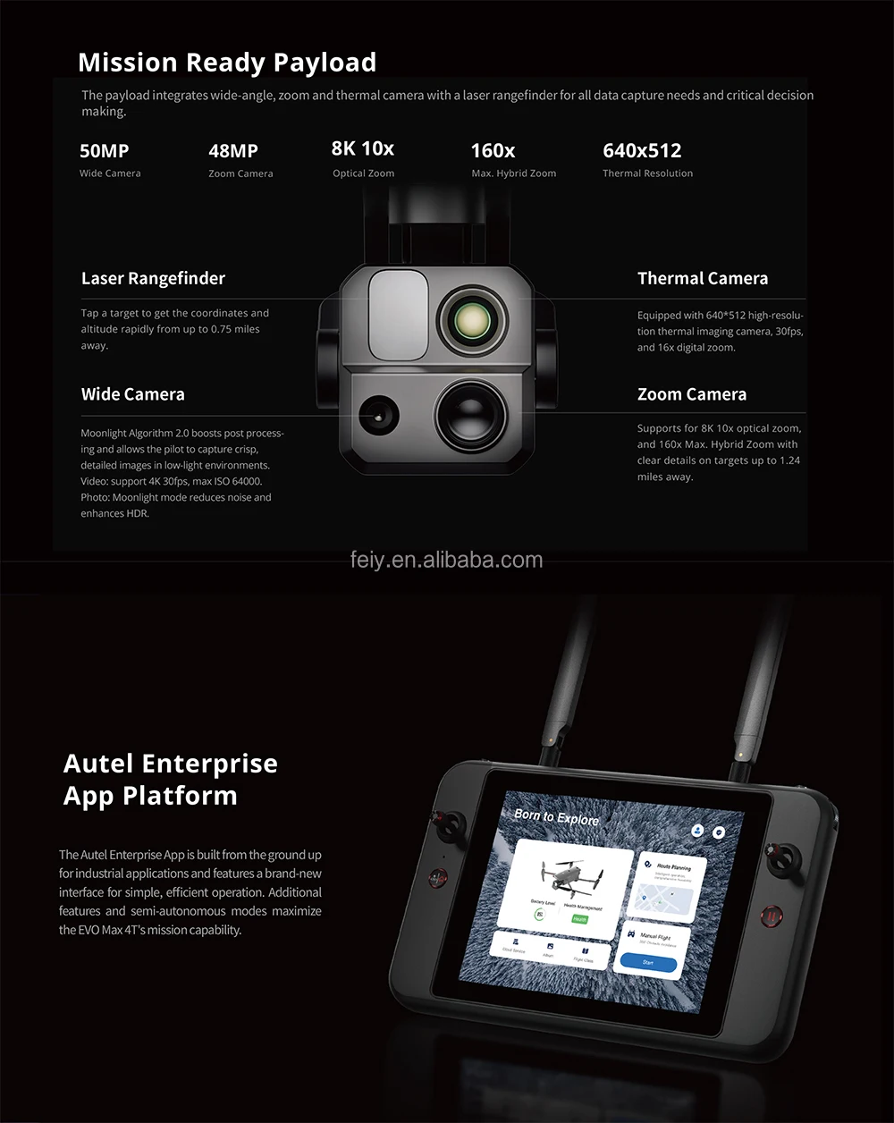 Autel Robotics EVO Max 4T CN EU Version Rugged Bundle with Thermal ...