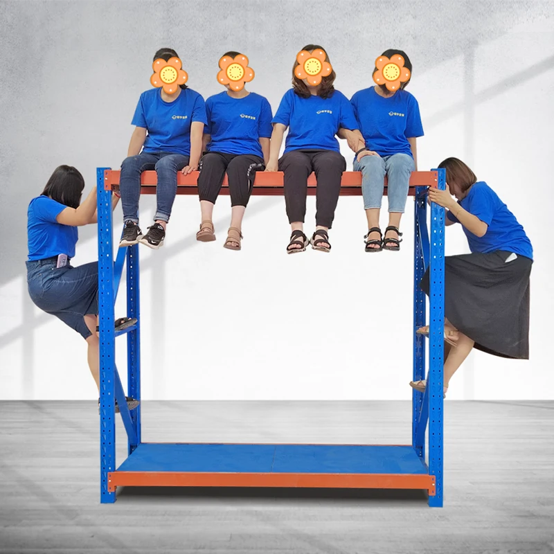 Customized Industrial Workshop Display Shelving - Metal Storage Racks