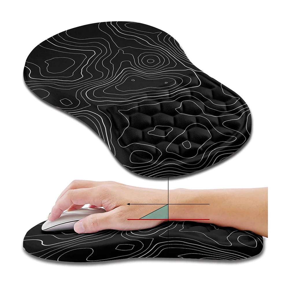 Ergonomic Mouse Pad with Wrist Rest - Memory Foam Support