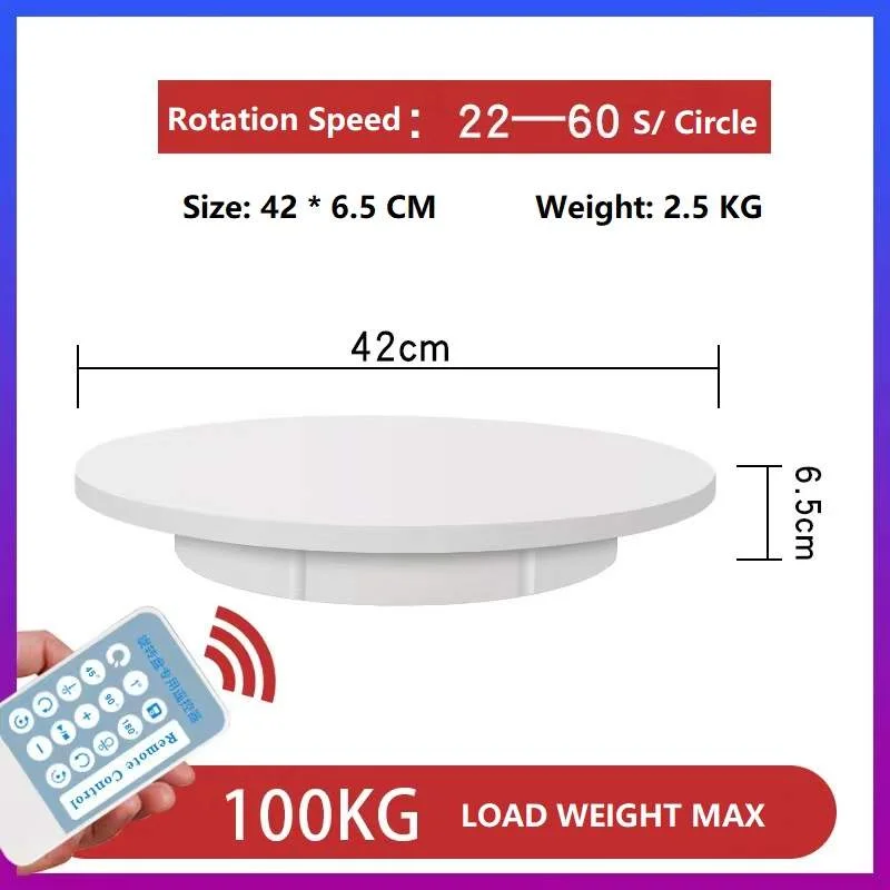 16.5 Inch 360 Degree Electric Rotating Turntable Display Stand