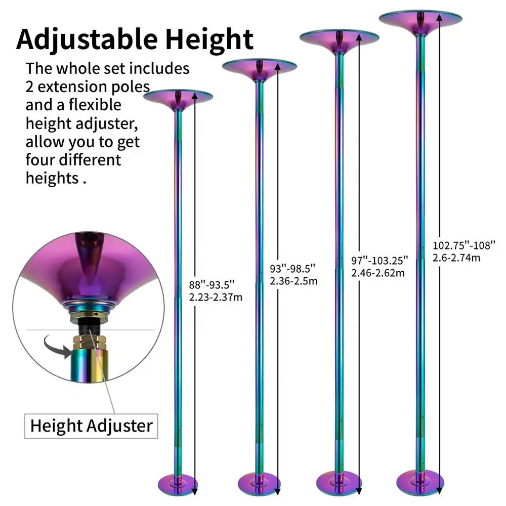 New Style Colorful 45mm Steel Tube Spinning And Static Portable Fitness ...