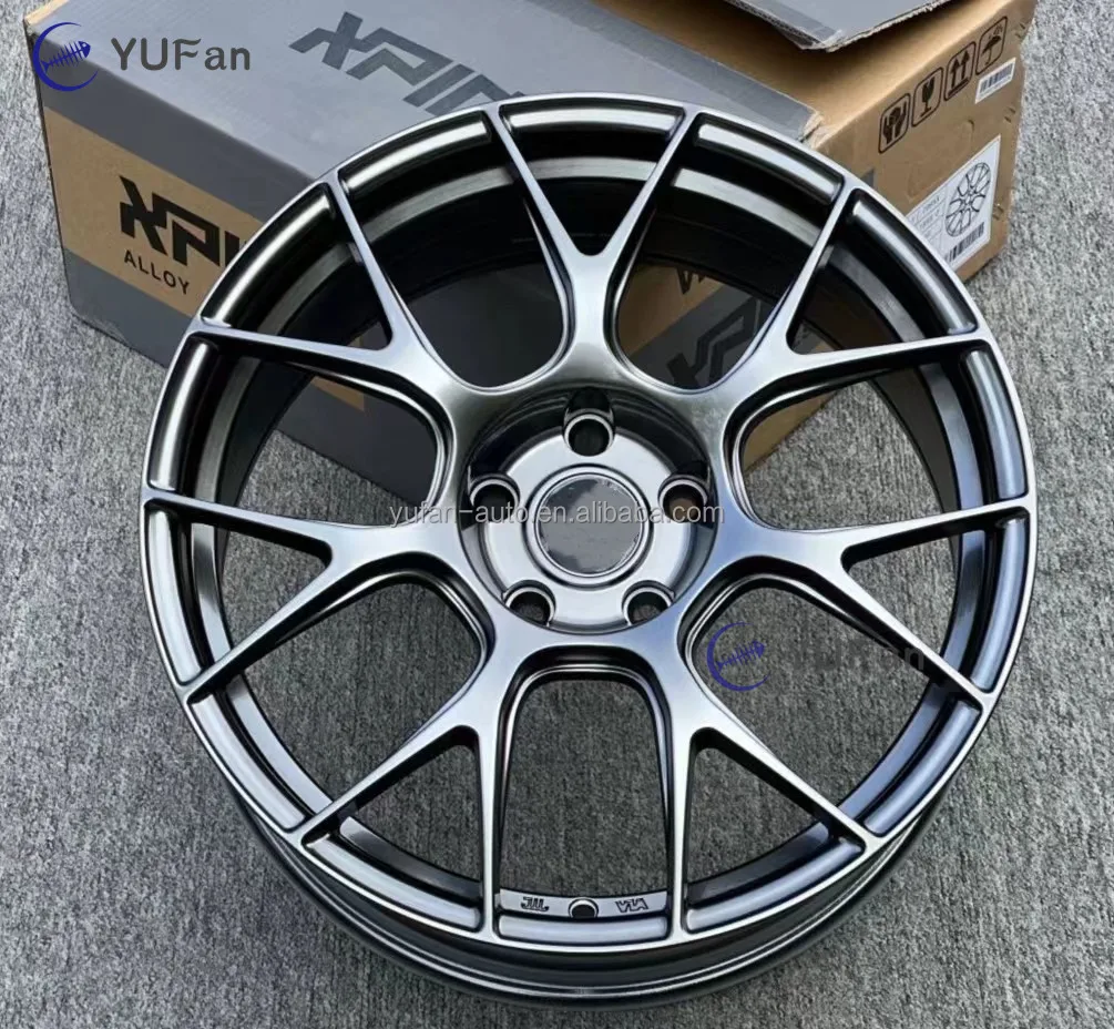 Re-v7 18 Inch Alloy Rims Hyper Black Mesh Design Passenger Car Wheels Odm