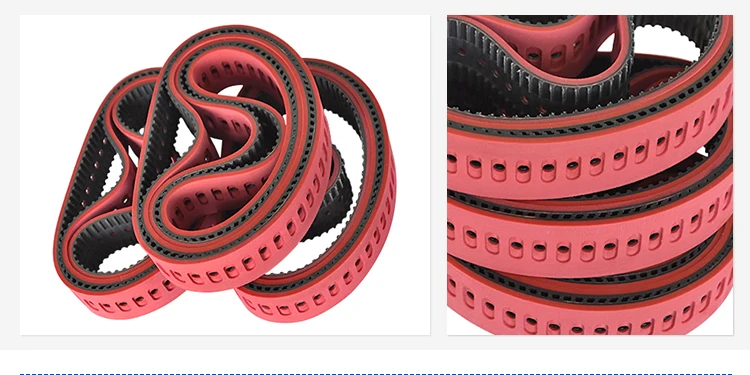 Customizable OEM Red Vulcanized Rubber Timing Belt T10-920-30 VFFS ...