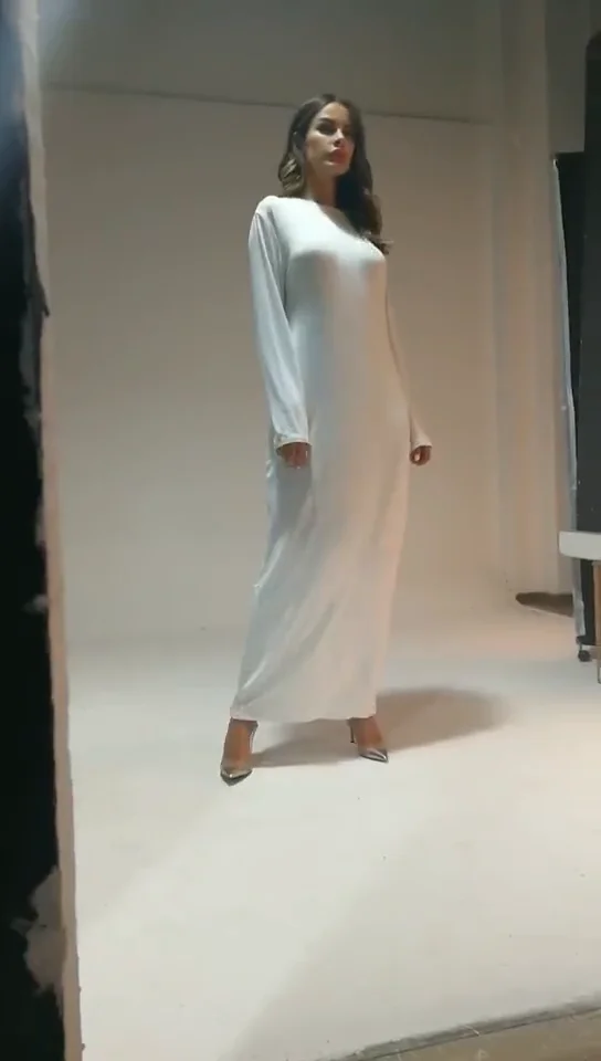 Fashion Inside Basic Muslim Dress Base Peignoir Full Length Muslim Abayas Female Islamic Robes ...