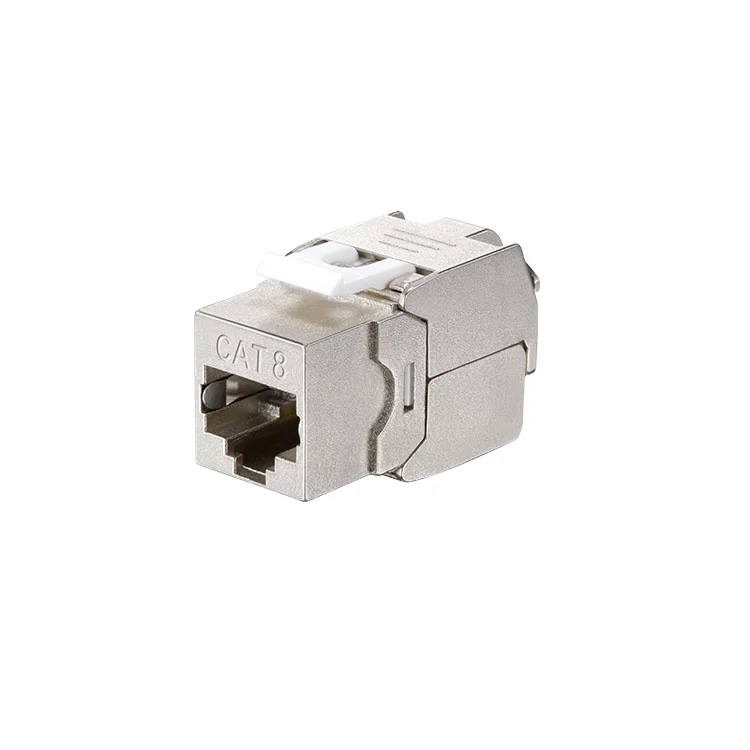 RJ45 cat8 Toolless Zinc Alloy keystone jack Cat8 Ethernet Cable ...