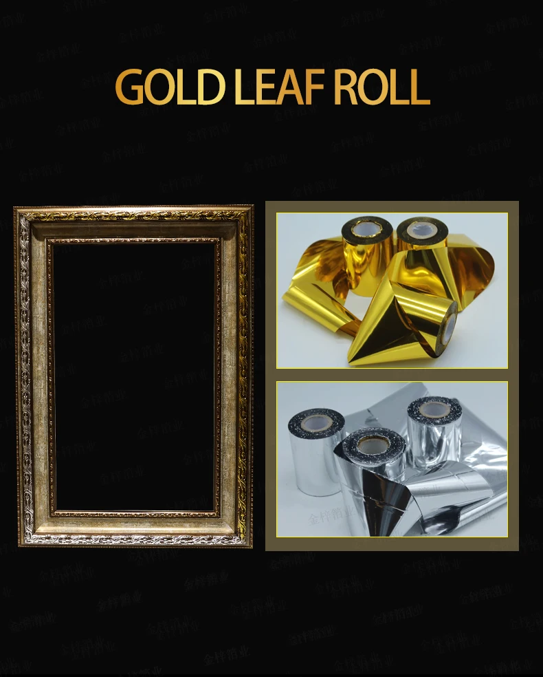 22k Gilding Gold Leaf Foil Roll Sheets for Crafts & Decoration