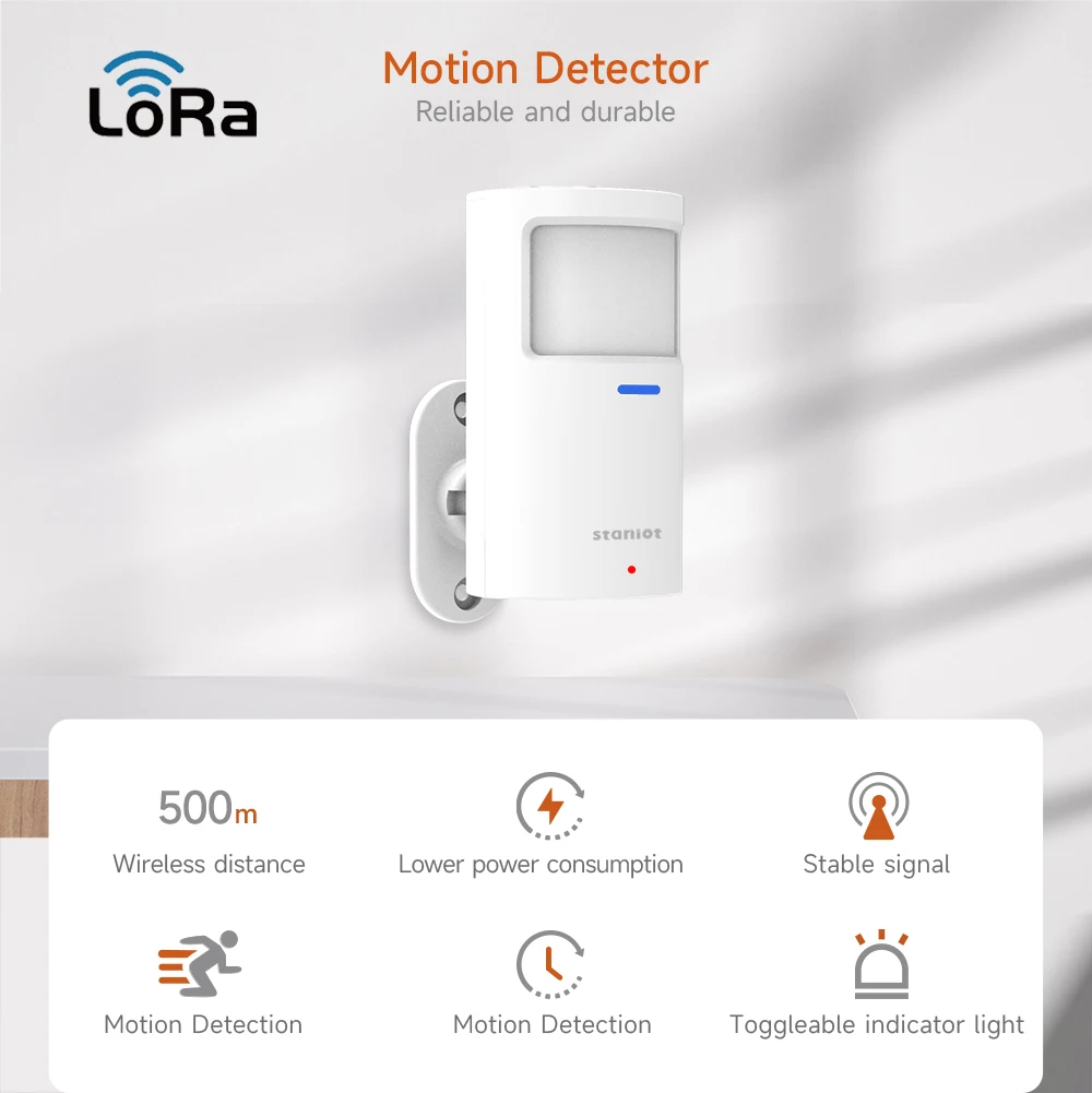 Staniot Lora PIR Motion Detector - Reliable Security Sensor