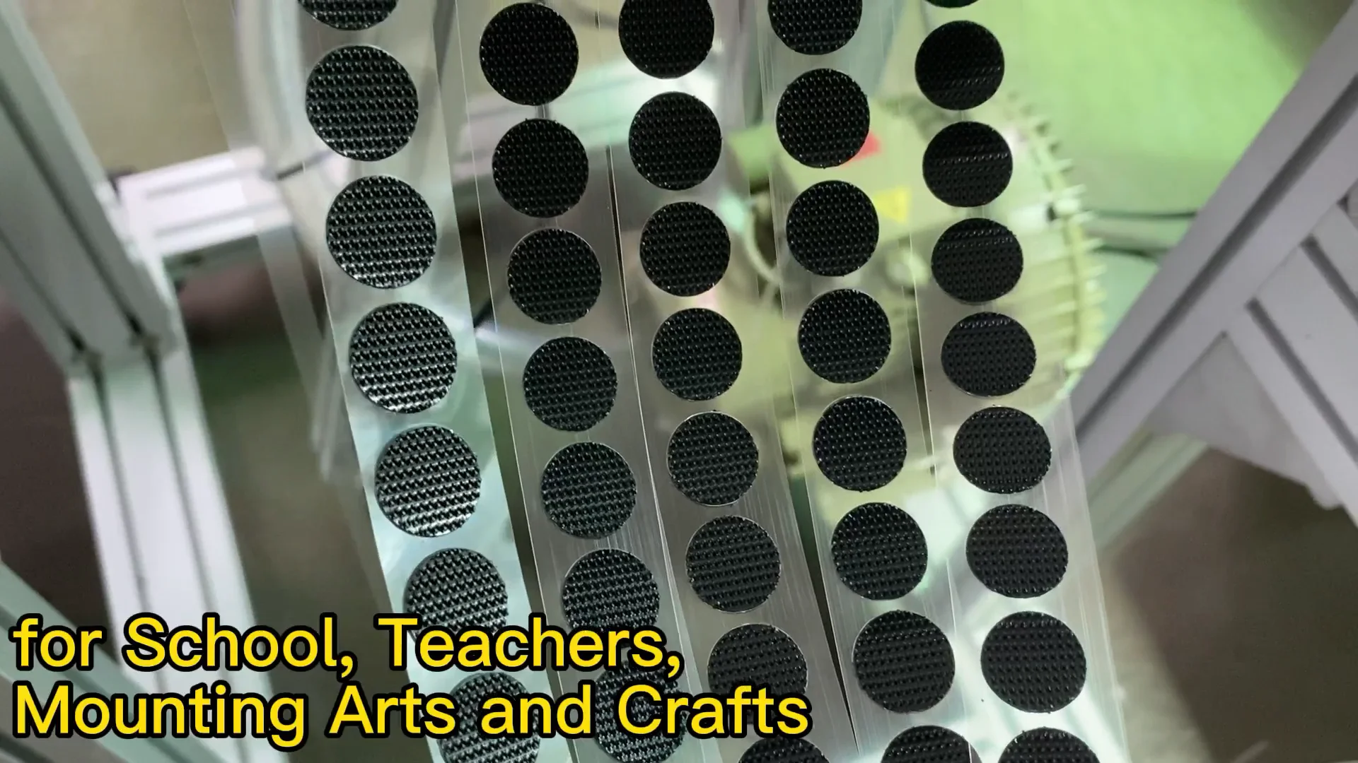 Jiehuan Adhesive Fastener Die Cut Hook And Loop Dot Strong Adhesive ...