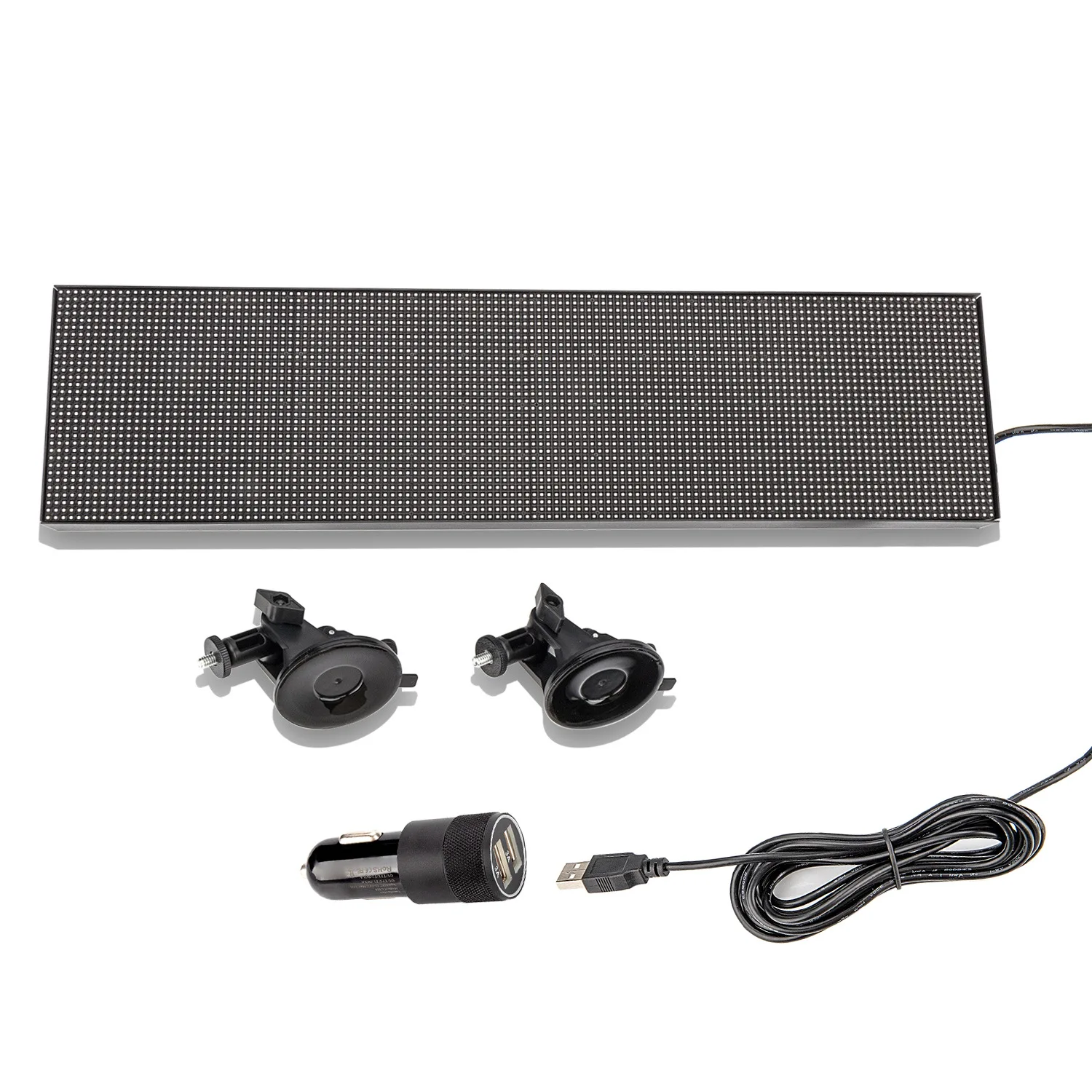 Car Back Glass Led Display Transparent Screen Taxi Rear Window Allenson ...