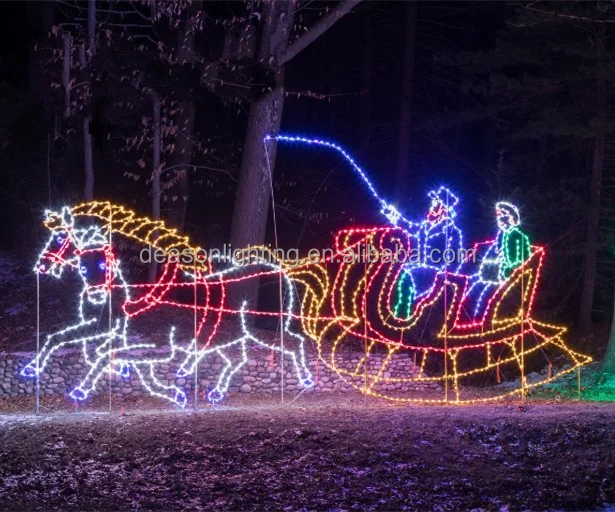 Lamparas Para Exhibidores - Outdoor Horse Christmas Decorations