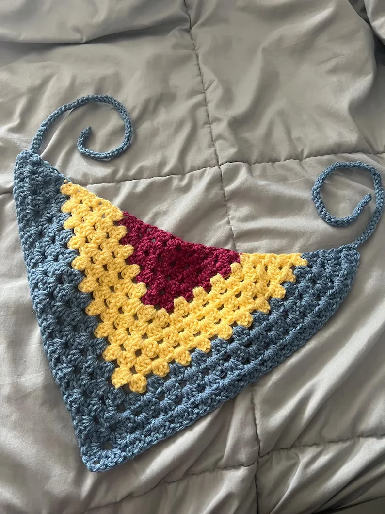 Lgbt Lesbian Flag Non-Binary Flag Knit Handkerchiefs Crochet Pride Flag ...