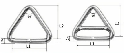 Stainless Steel Triangle Rings - Durable Rigging Hardware