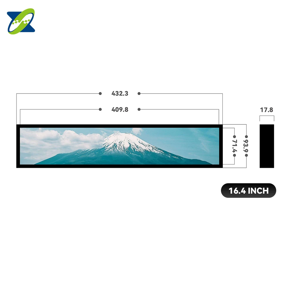 Advertising Display Screen Strip Lcd bar Screen Advertising Display bar ...