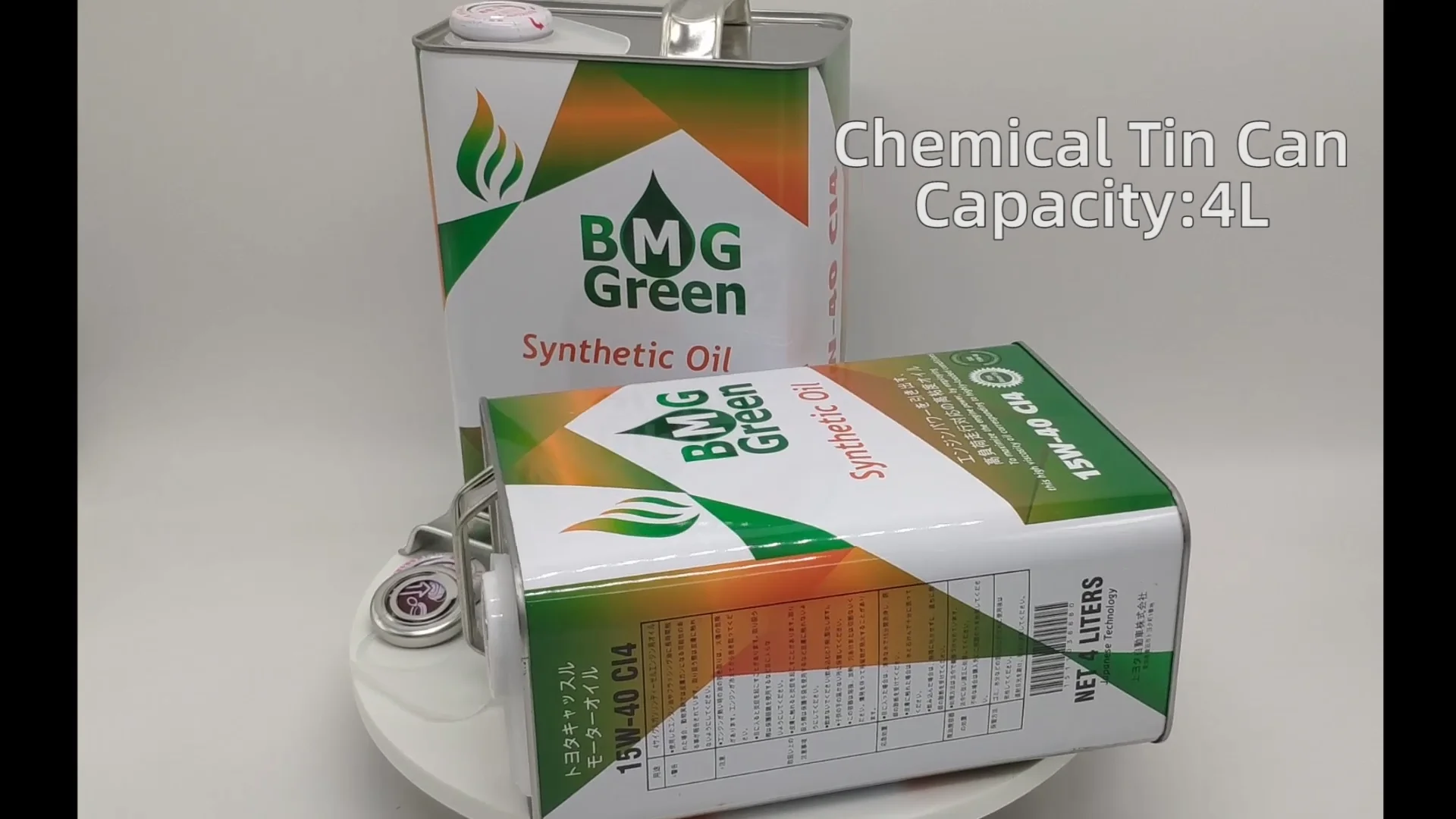 4l Empty Iron Rectangle Tin Can Motor Lubricating Oil Metal Cans - Buy ...