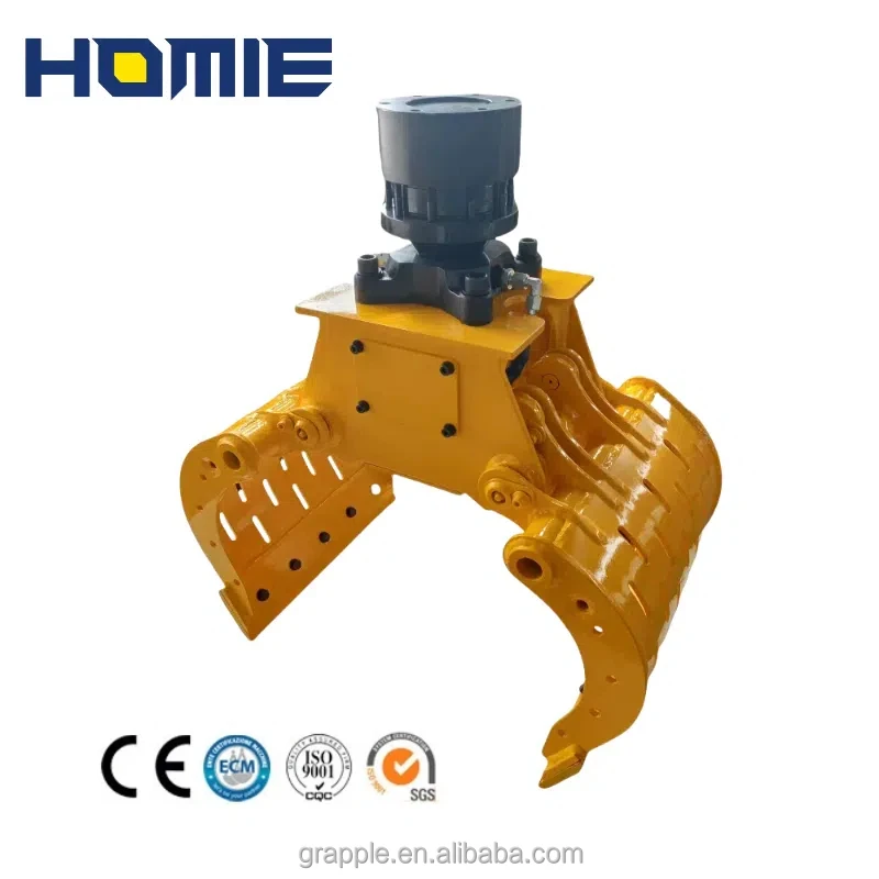 Wholesale excavator hydraulic rotating demolition grapple stone rock ...