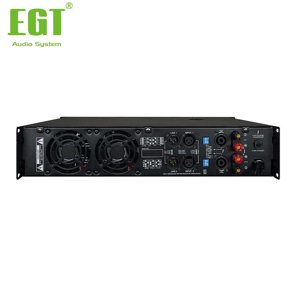 Professional Audio Sound System Audio Power Amplifier 2-CH 1000W for ...