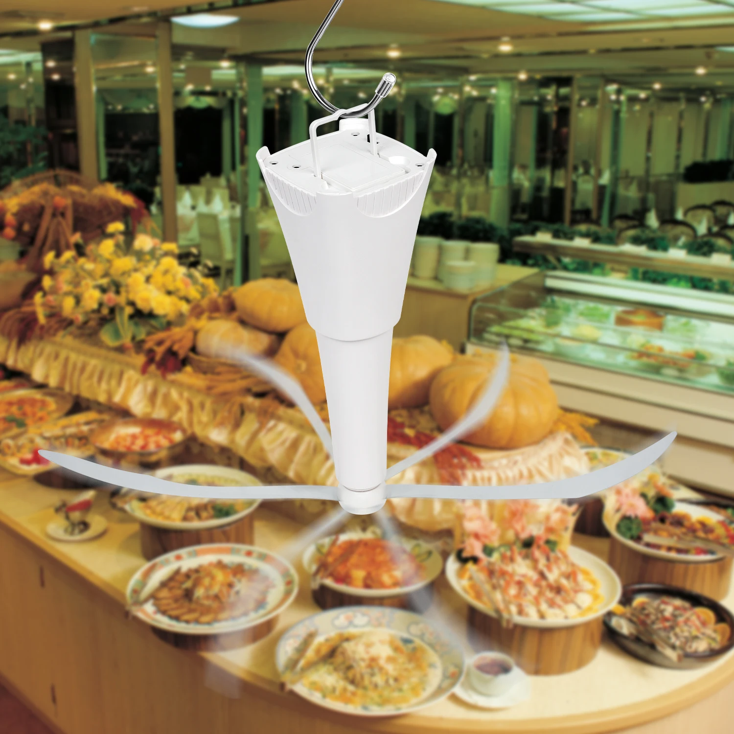 Fly Repellent Outdoor Indoor Keep Flies Away Portable Table Top Fly Fan ...