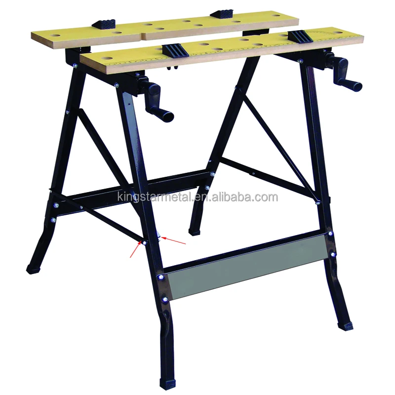 Adjustable Folding Metal Work Table Bench| Alibaba.com
