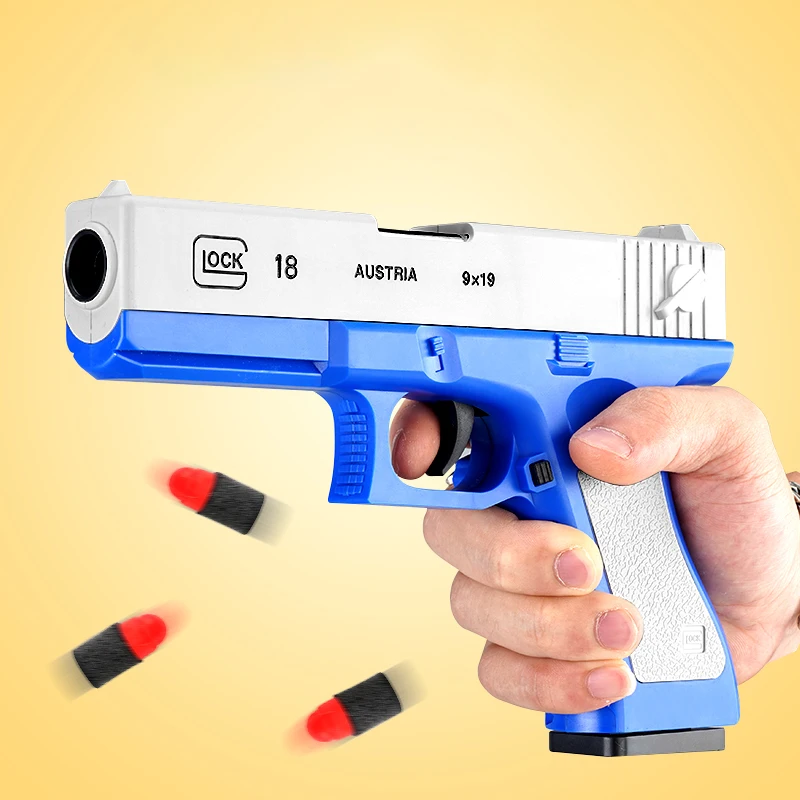 Mini Blaster Shotgun Self Defense Gun Pistol Soft Bullet Gun Plastic ...