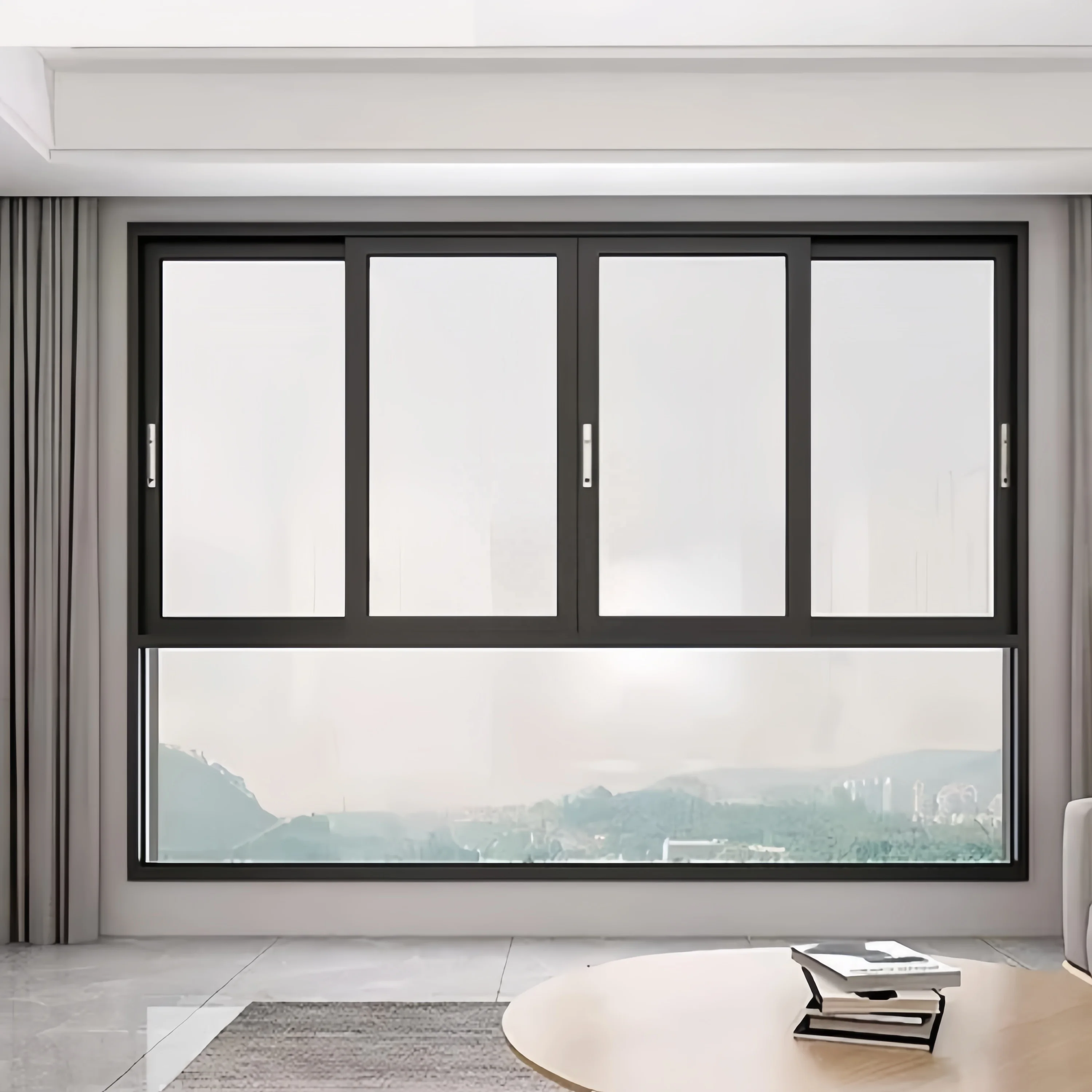 customized aluminium windows balcony design sliding window wind sound ...