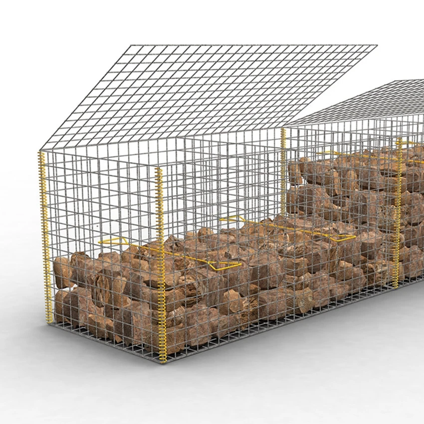 Galfan Welded Gabion Retaining Walls Blocks 200x100x50 Welded Gabion ...
