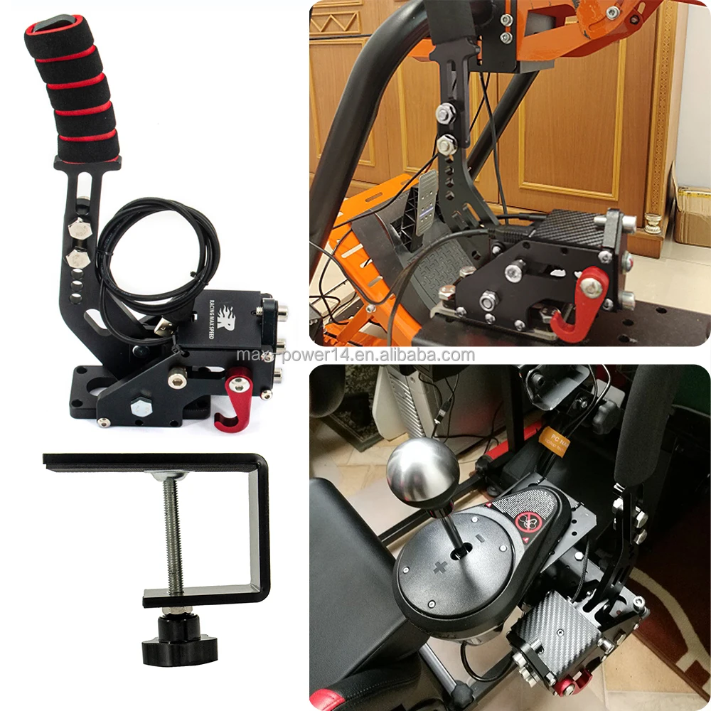 USB Handbrake for Racing Sim Steering Wheel - Compatible with Logitech ...