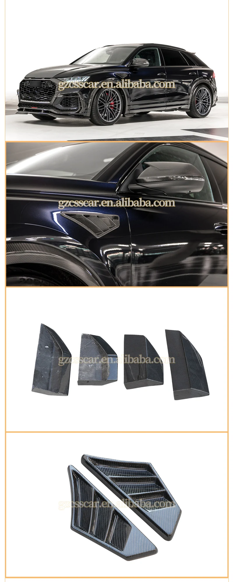 Rsq8 Upgrade Facelift At Style Body Kit For Audi Rsq8 Front Lip Rear ...