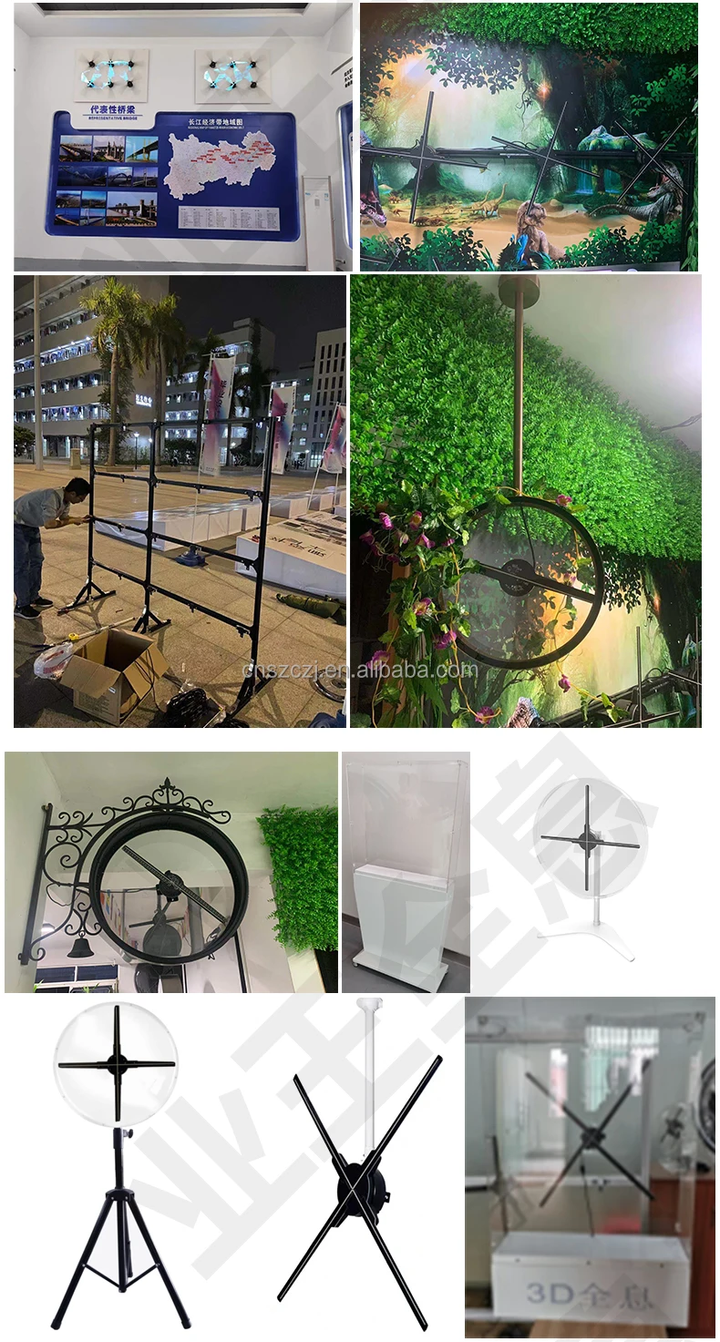 3d Hologram Fan,70cm 3d Fan Hologram Projector Advertising Display With ...