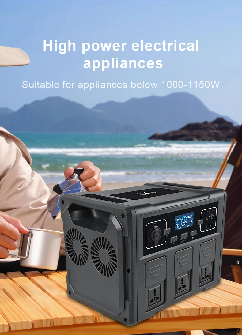 Alibaba.com: 1200W 220V portable solar power generator, no gasoline ...
