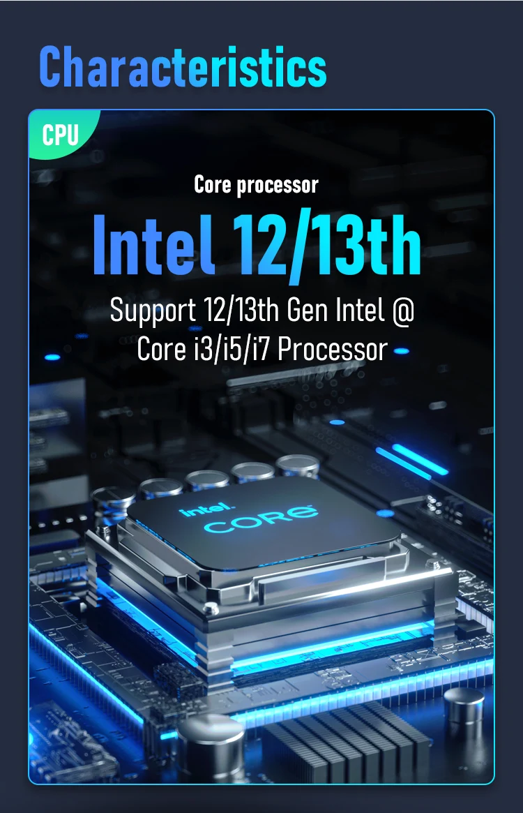 4K 5K Display OPS Factory Core I3 I5 I7 I9 DDR5 OPS Mini PC 8G 16G 32G ...