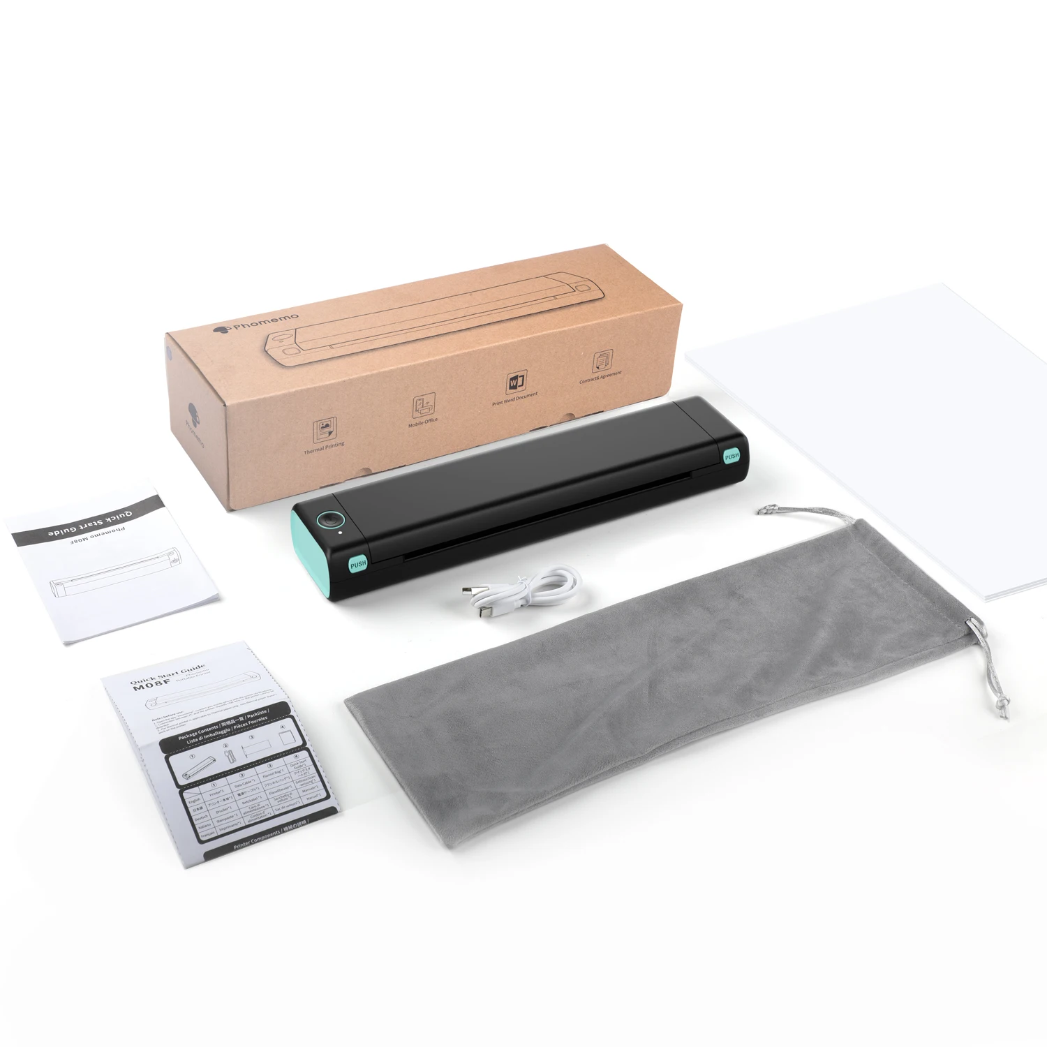 Phomemo M08F Portable Thermal Printer - Perfect for A4