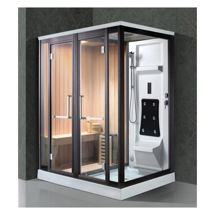 Indoor Dry Sauna with Steam Shower - Modern & Multifunctional