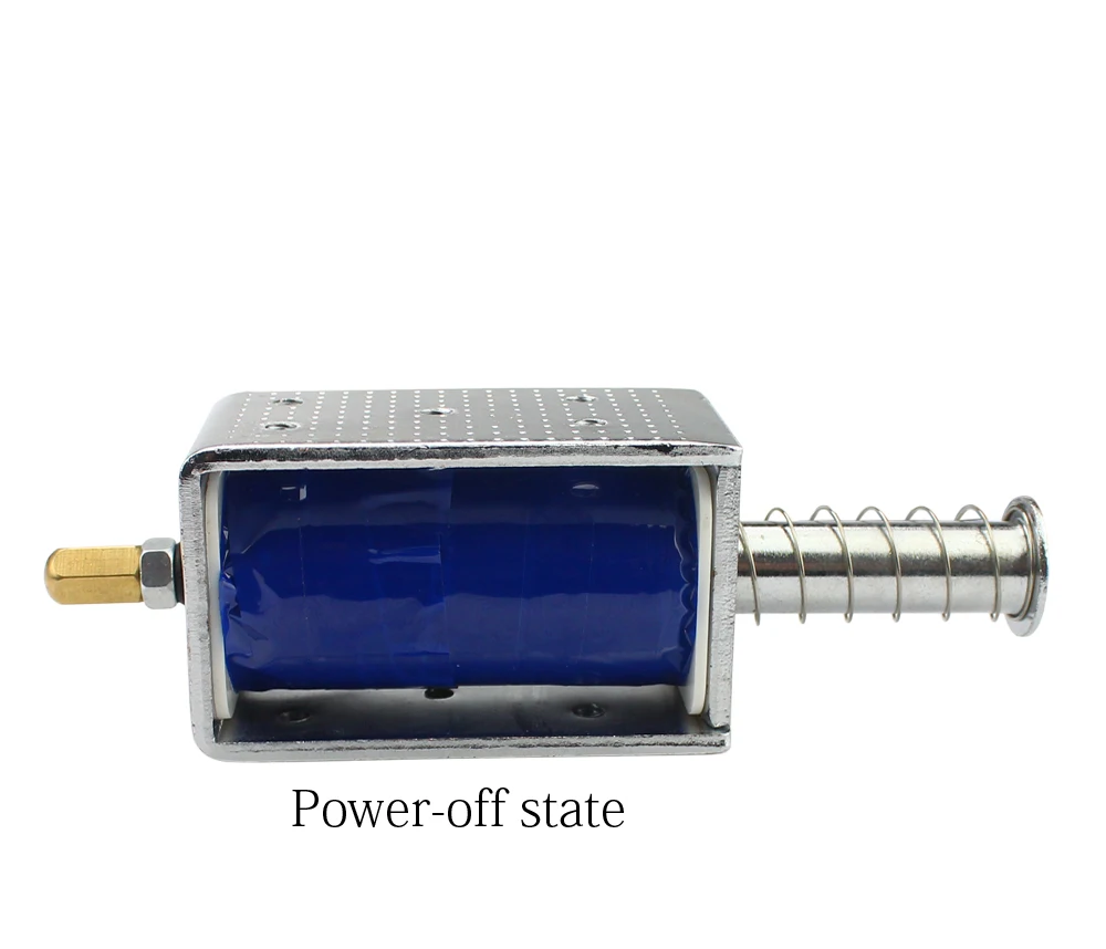 12V/24V Solenoid Electromagnet Push Pull Long Stroke 30mm Valve ...