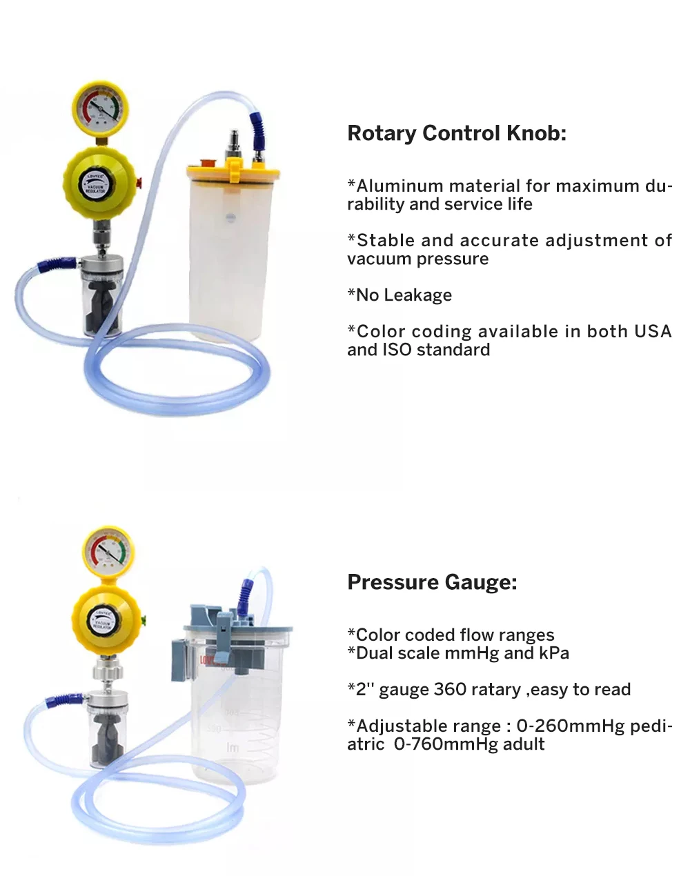 Suction Bottle Vacuum Jar Oxygen Regulator - Airtech Hospital
