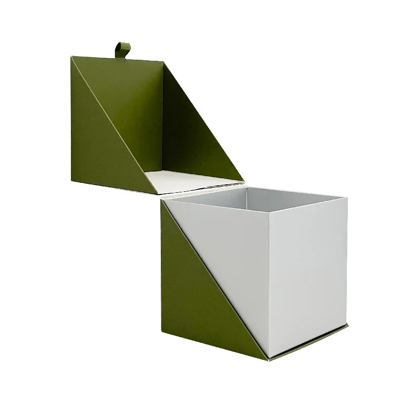 Classic Colours Diagonal Flap Cardboard Modern Packaging Box For Your ...