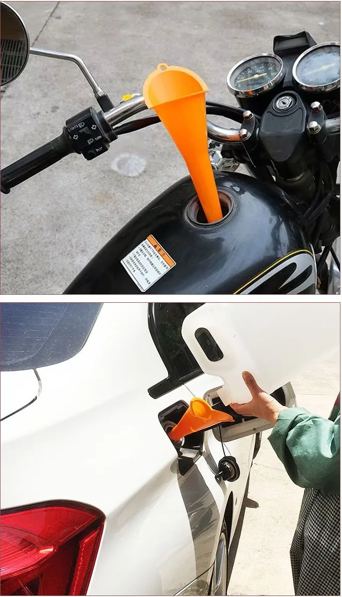Refueling Funnel Motorcycles Gasoline Engine Car Oil Funnel Fuel ...