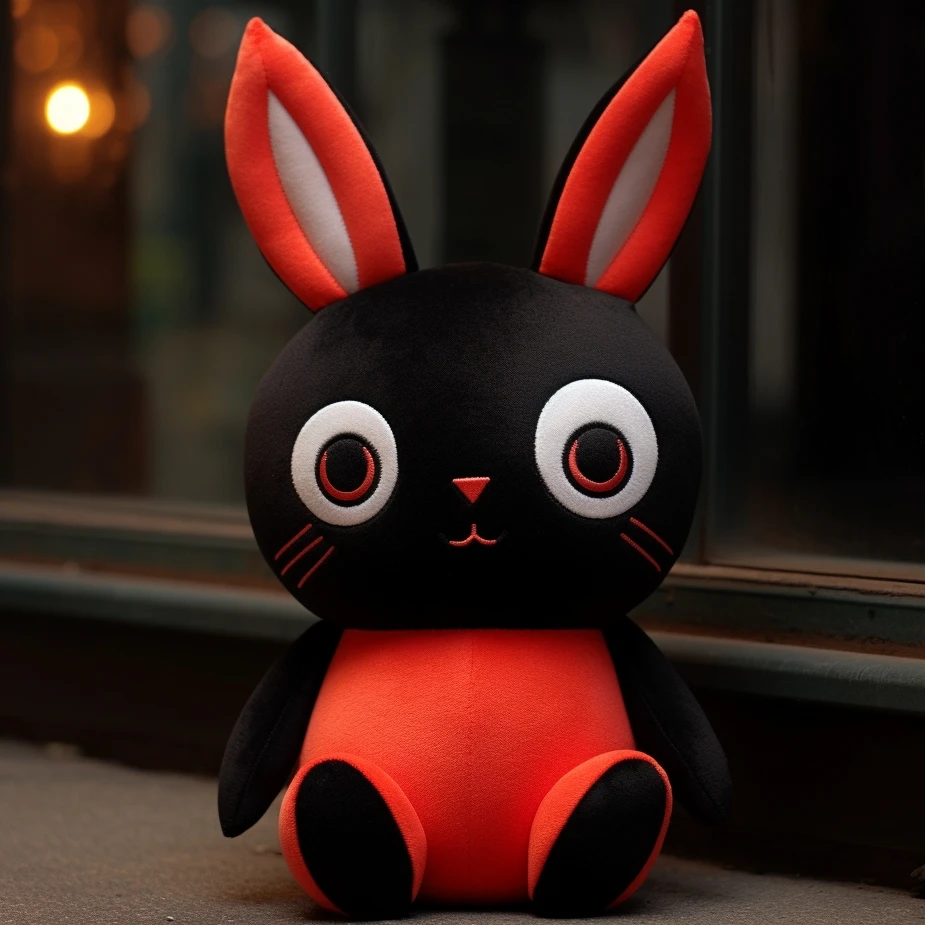 2024 New Design Anime Rabbit Plush Cartoon Stuffed Animal Doll Cute ...
