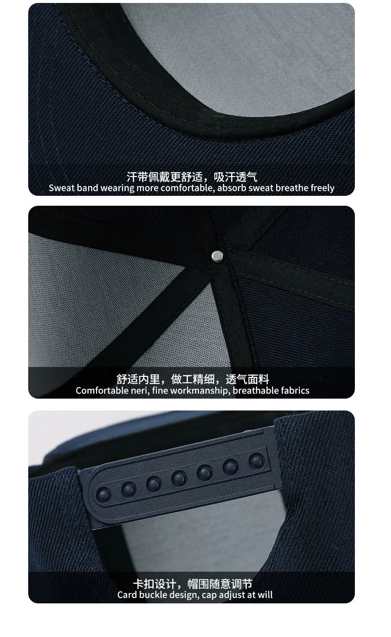 Custom-made Popular Logo 3d Embroidered Flat-brimmed Baseball Cap Cool ...