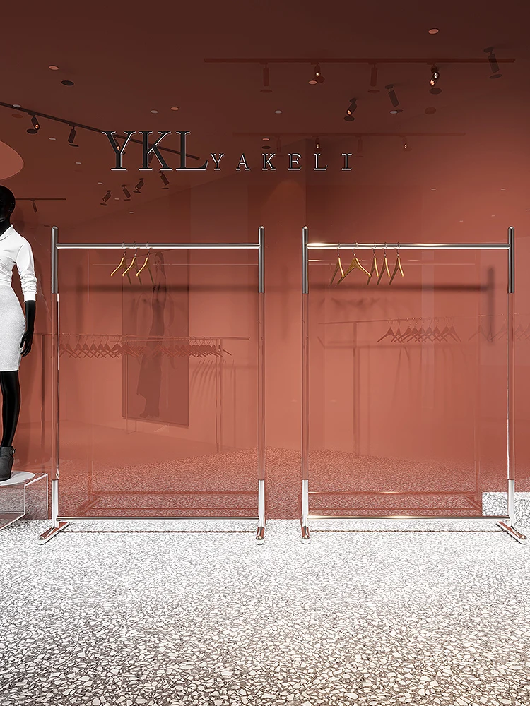 High End Garment Rack Clothing Self Women Clothing Store Hanger Display ...