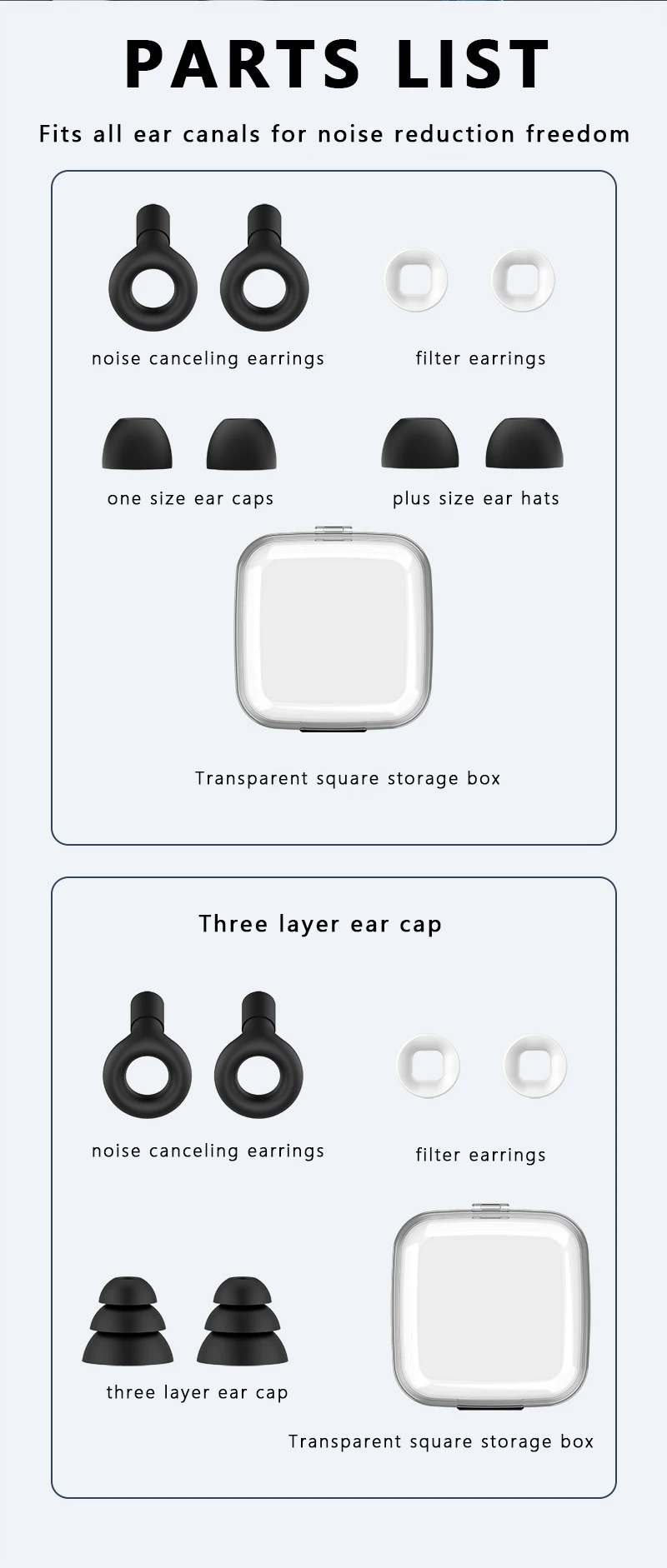 Quiet Ear Plugs For 25-28db Noise Cancelling Soft Reusable Hearing ...